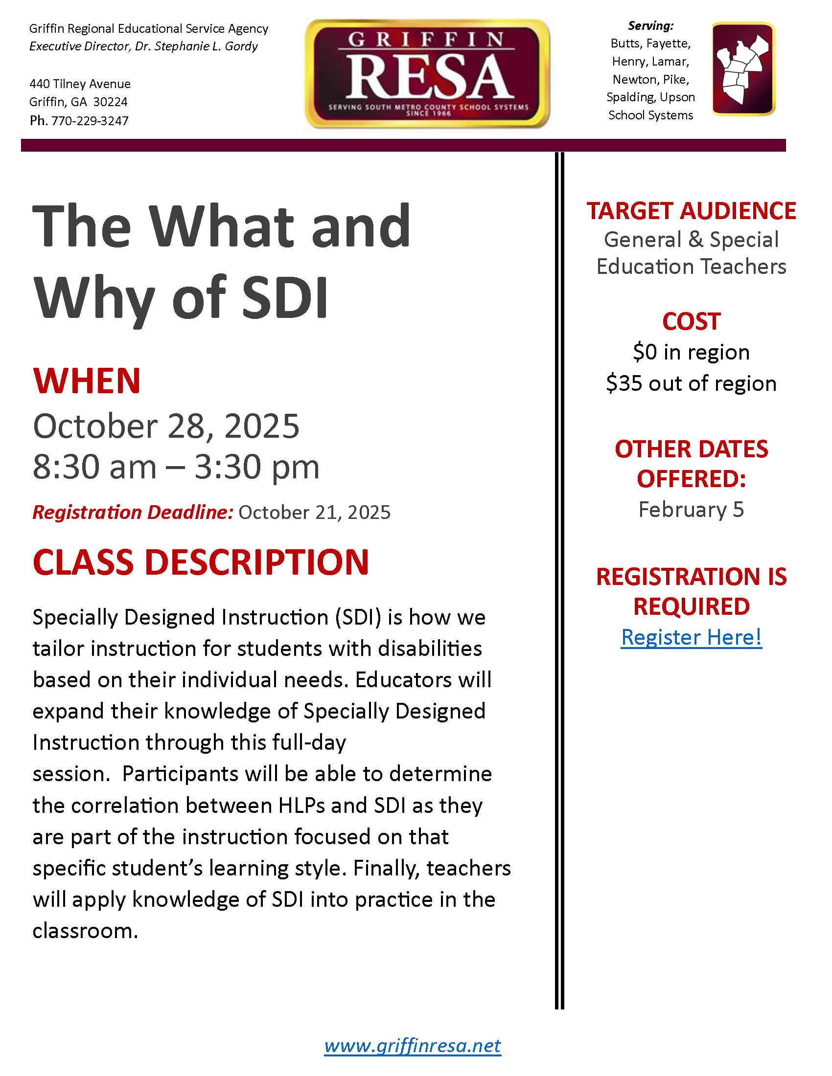 The What and Why of SDI - Griffin RESAGriffin RESA
