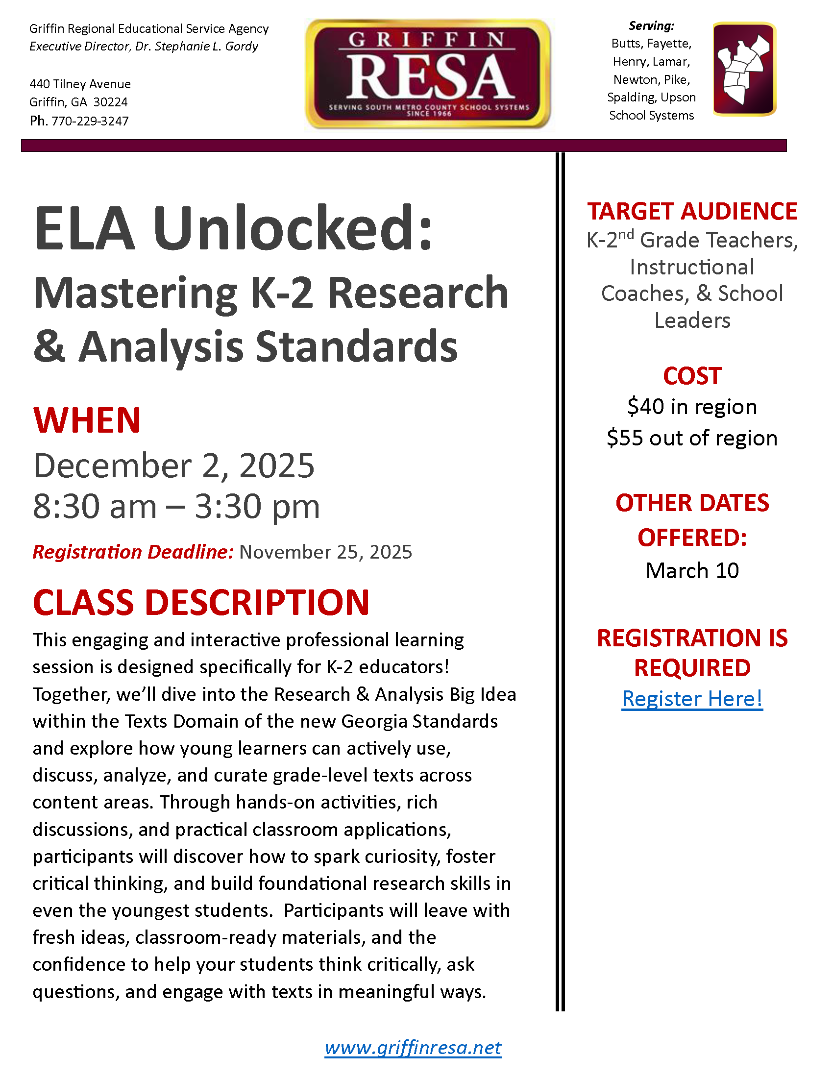 Mastering K-2 ELA Research & Analysis Standards: ELA Unlocked - Griffin ...