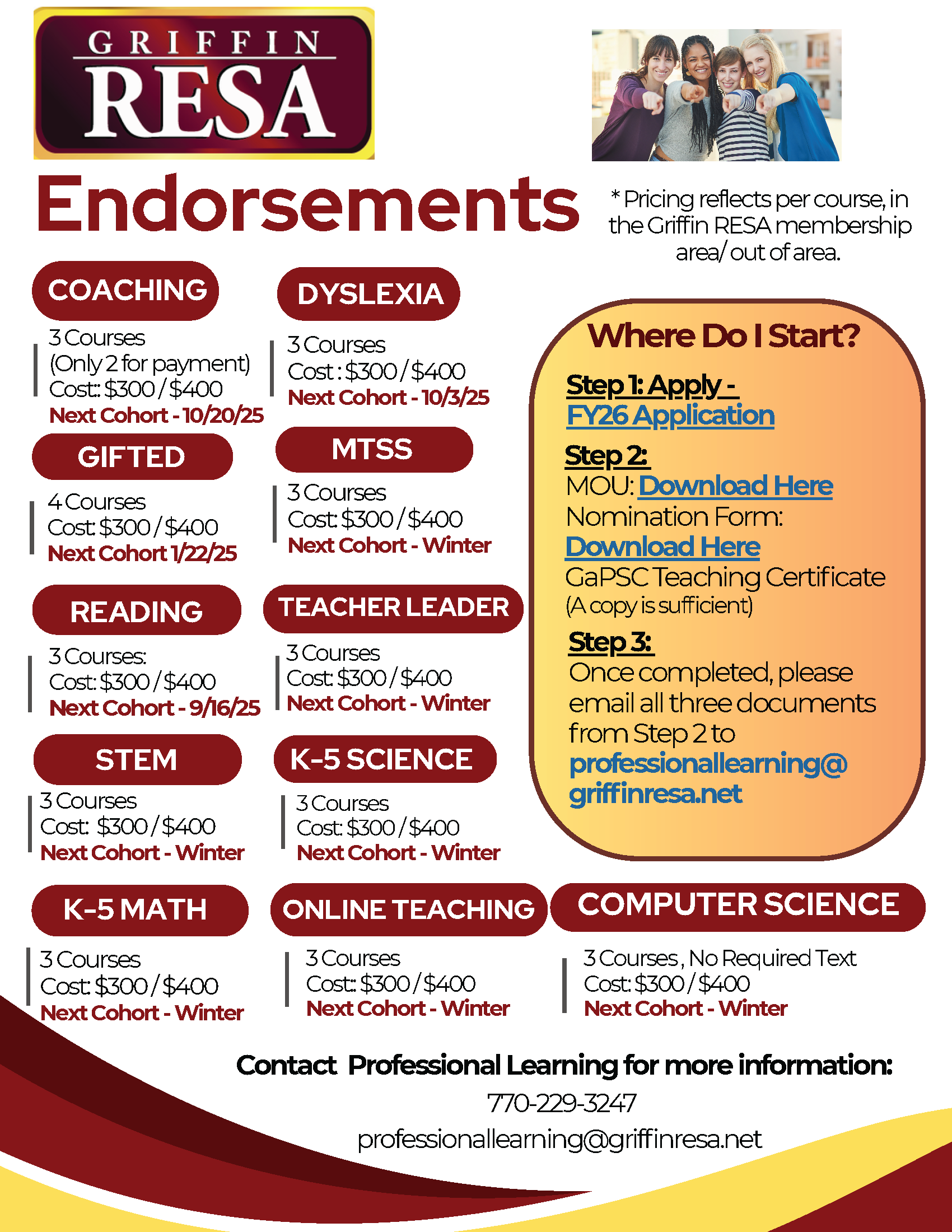 New K-5 MATH ENDORSEMENT Cohort Forming Now (starts Jan 12th) - Griffin ...