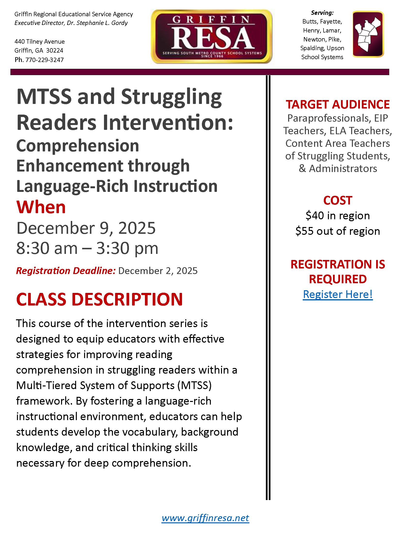 Comprehension Enhancement through Language-Rich Instruction: MTSS ...